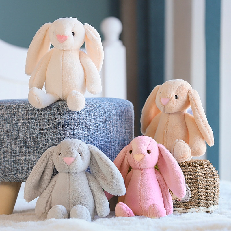 5PCS Soft Stuffed Animals Sunny Bunnies Plush Toys Kids Happy Rabbit ...
