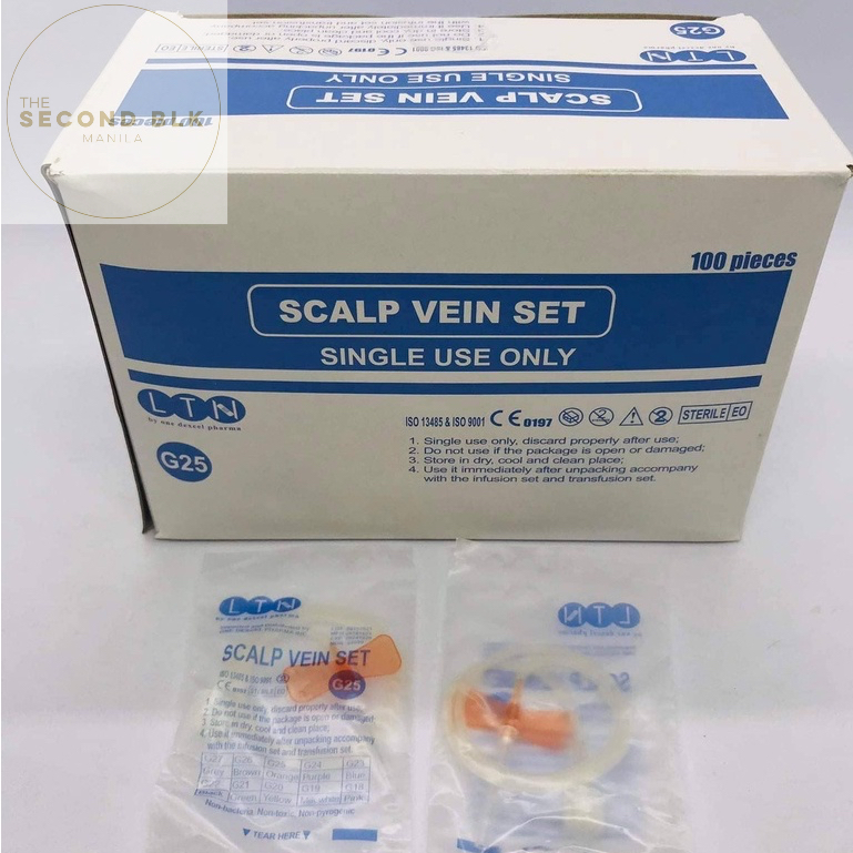 Scalp vein set G25 butterfly 100 original | Lazada PH