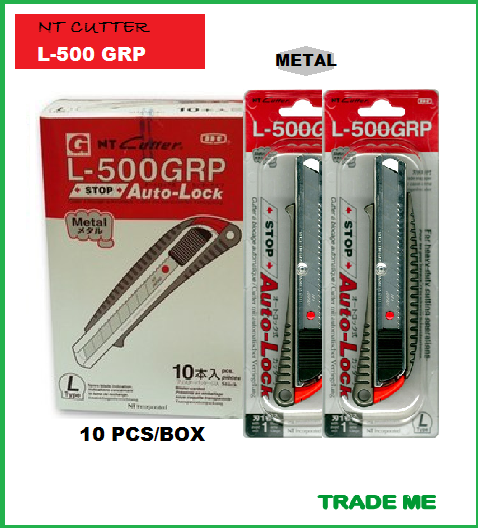CUTTER NT BIG METAL L-500GRP-AUTO LOCK (10PCS/BOX) | Lazada PH