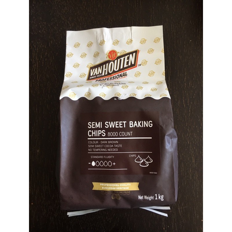 Van Houten Semisweet Chocolate Chips Butterscotch / Droplets for Baking ...