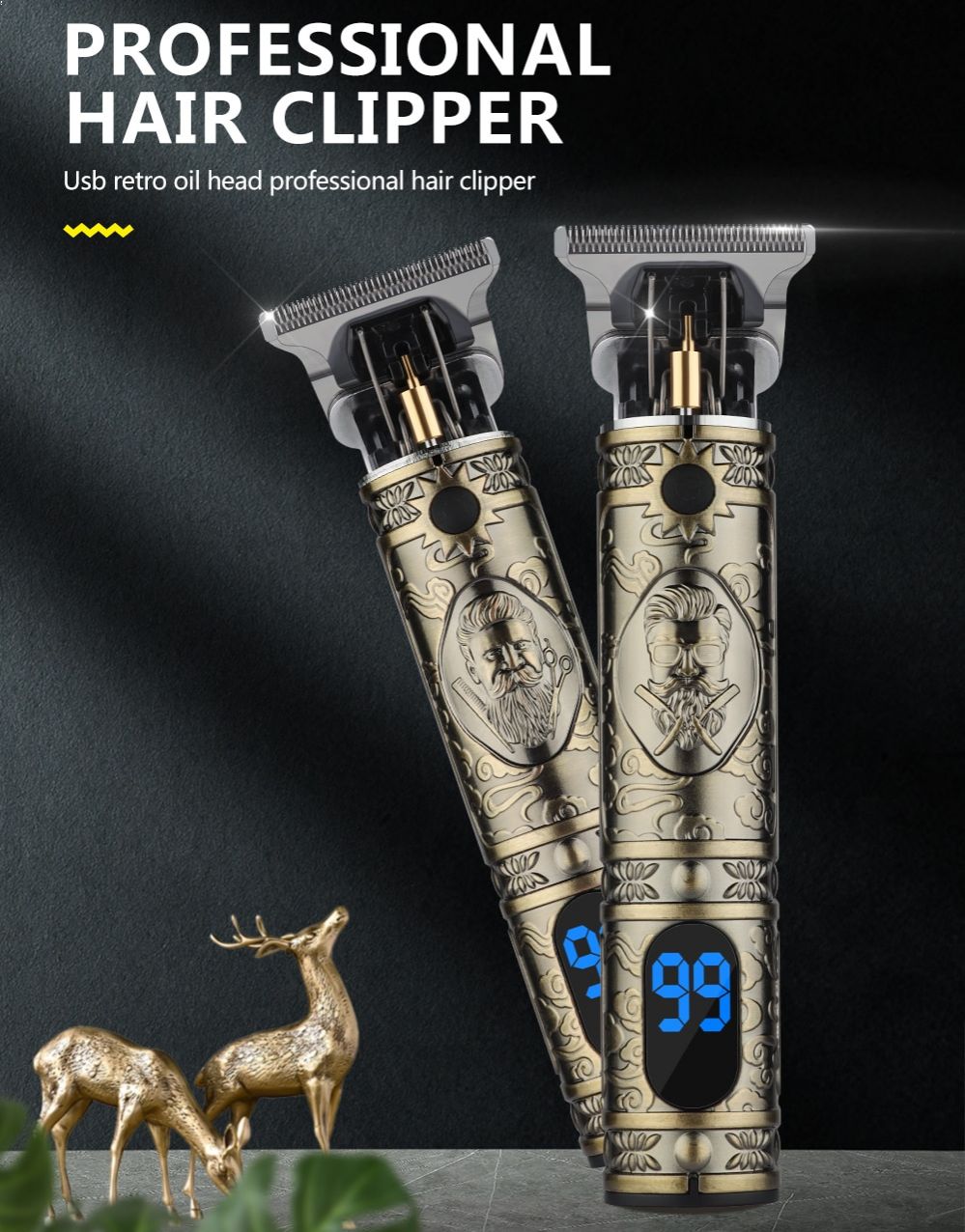 Portable Shaver For Men Professional trimmer razor Hair Clippers ...