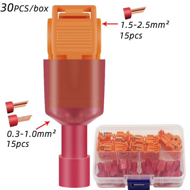 T-type Plug Line Connector Self-peeling Quick Connector Terminal ...