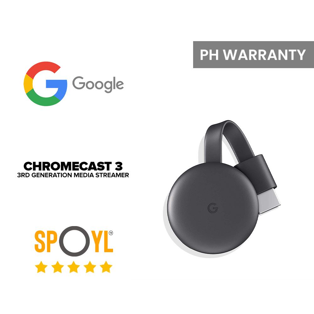 Google Chromecast 4 TV 4K / Chromecast 3 / HD 4th gen 4k & HD Streaming Media Player - Spoyl ...