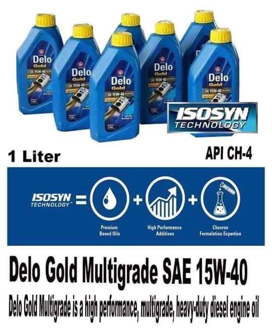 1L Delo Gold Multigrade SAE 15W-40 Diesel and Gasoline Semi Synthetic ...