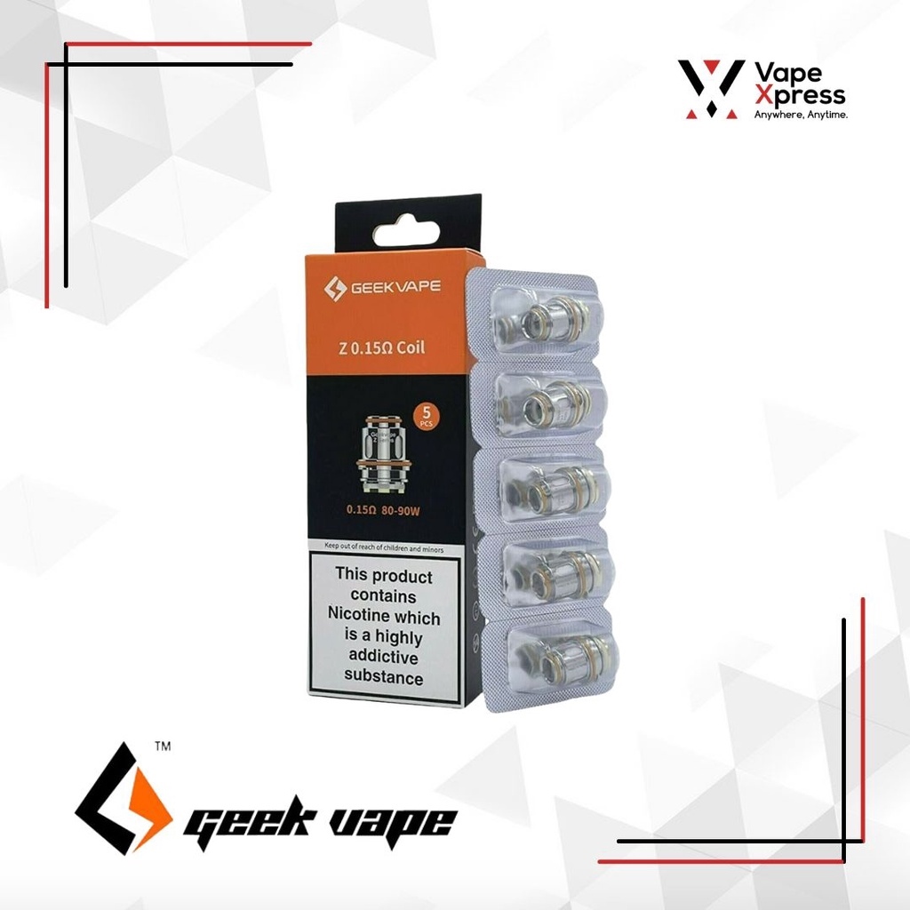 vape Geekvape Z Series Coil for Zeus Sub Ohm Tank Mesh Z2 5-Pak ...