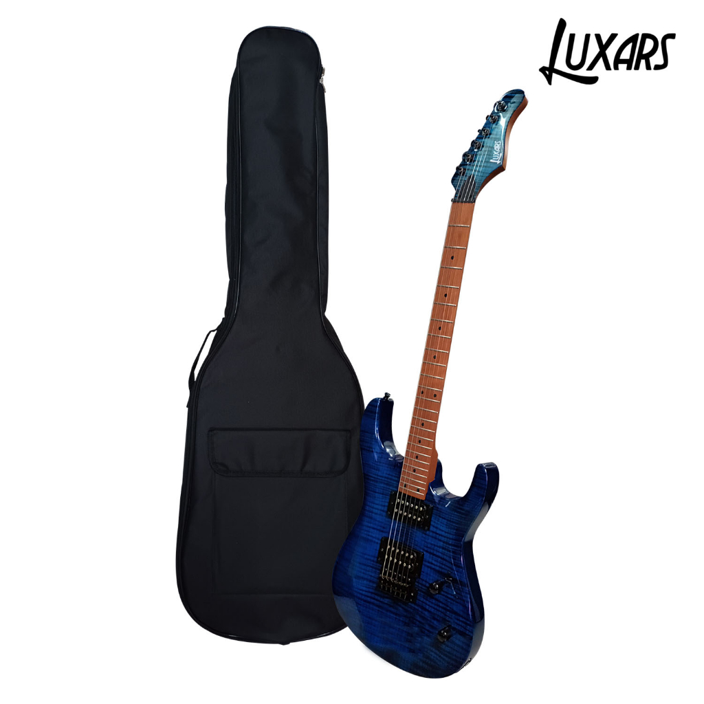 (Variation) Luxars S-G37-FM & S-G37-TBL Electric Guitar with Bag ...