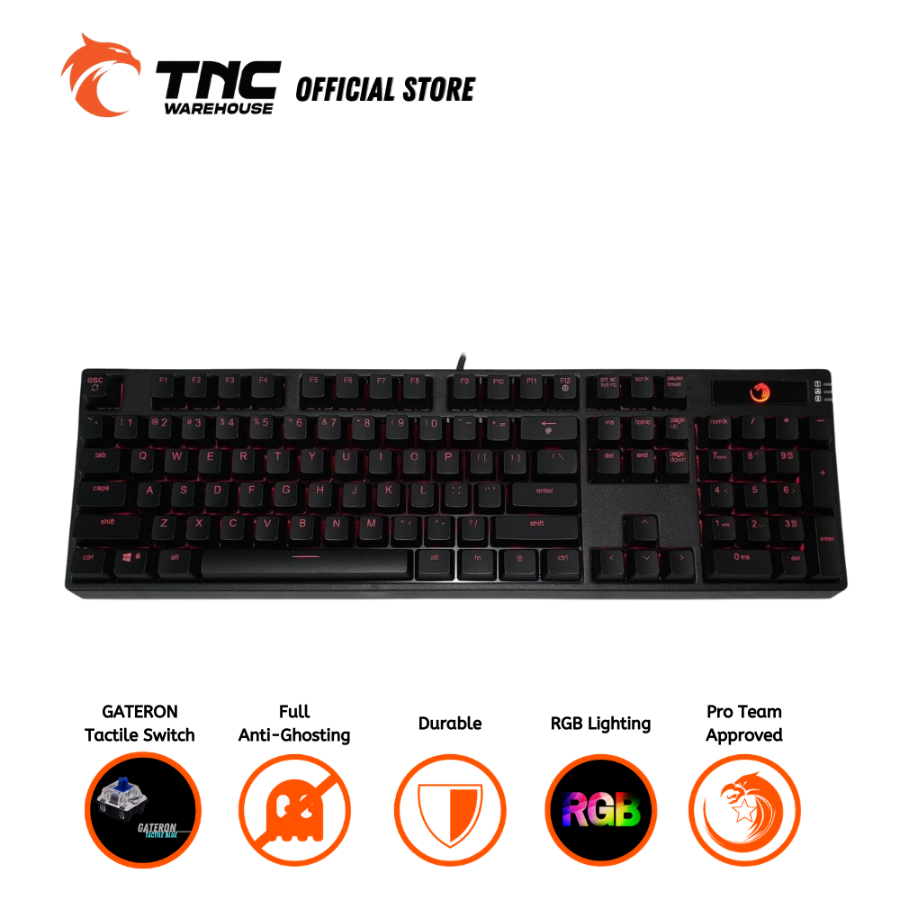 TNC Icarus GATERON BLUE RGB Wired Mechanical Gaming Keyboard | Lazada PH