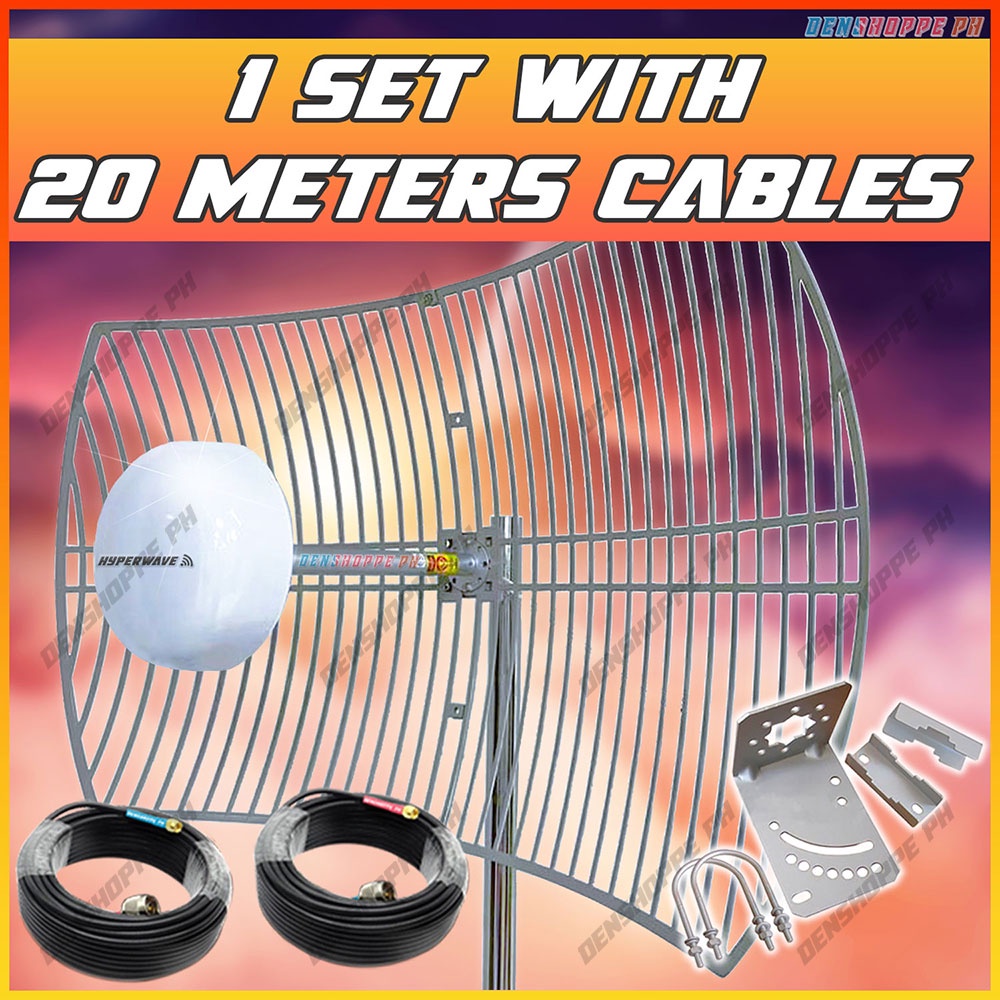 GHY-HYPERWAVE PARABOLIC ANTENNA 60dBi ULTRA MIMO WiFi Internet Antenna ...