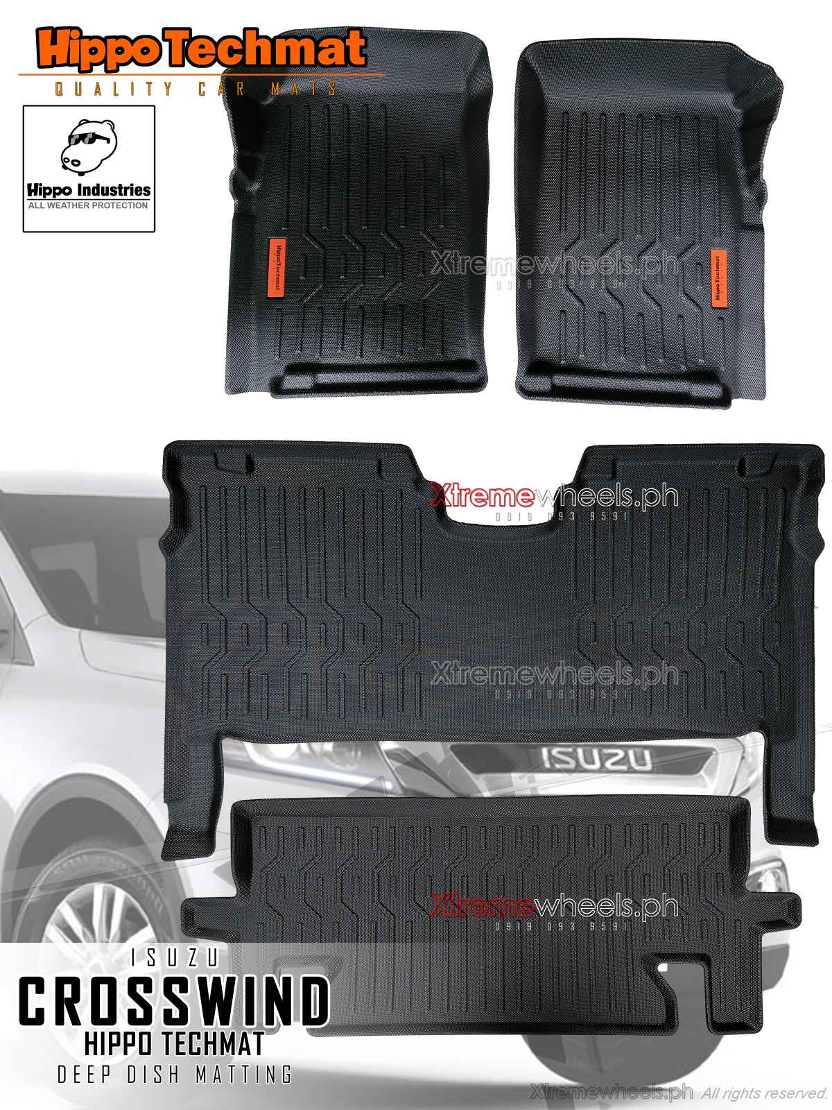 Isuzu Crosswind / Sportivo 1995 to 2017 Model Hippo Brand Deep Dish ...