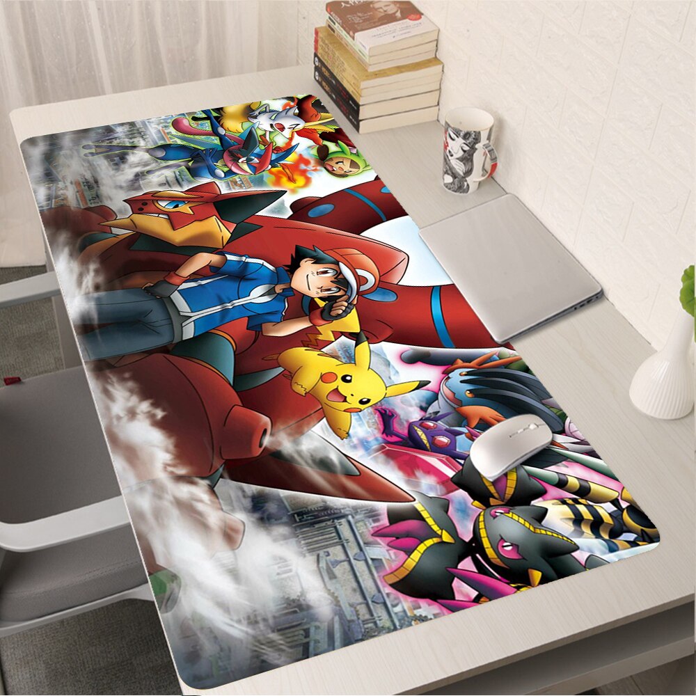 Cartoon Pokemon Mouse Pad Gamers Decoracion Mousepad Large Accessories ...