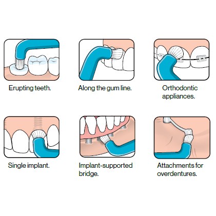 Tepe Compact Tuft single tufted Special soft toothbrush or interdental ...