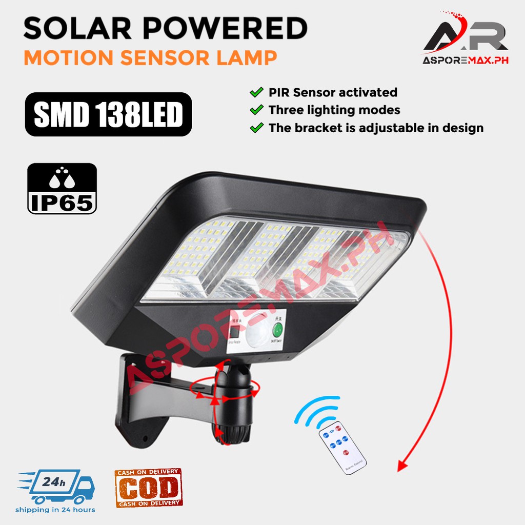 Solar powered motion sensor lamp Solar Wall Lamp waterproof IP65 solar ...
