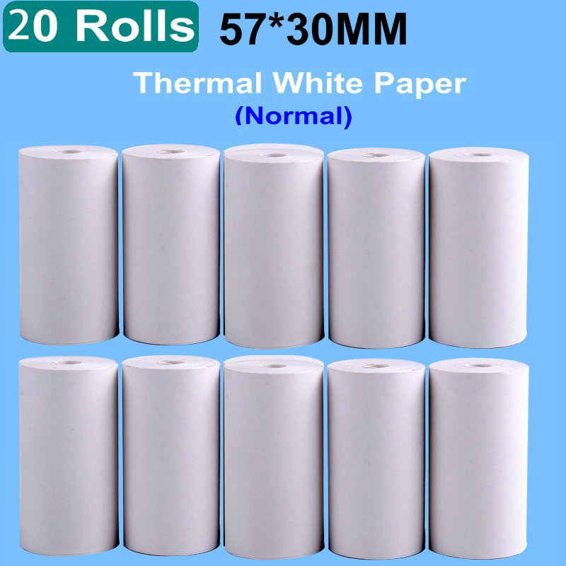 thermal paper 57x30 mm POS printer 20 rolls mobile bluetooth Cash ...
