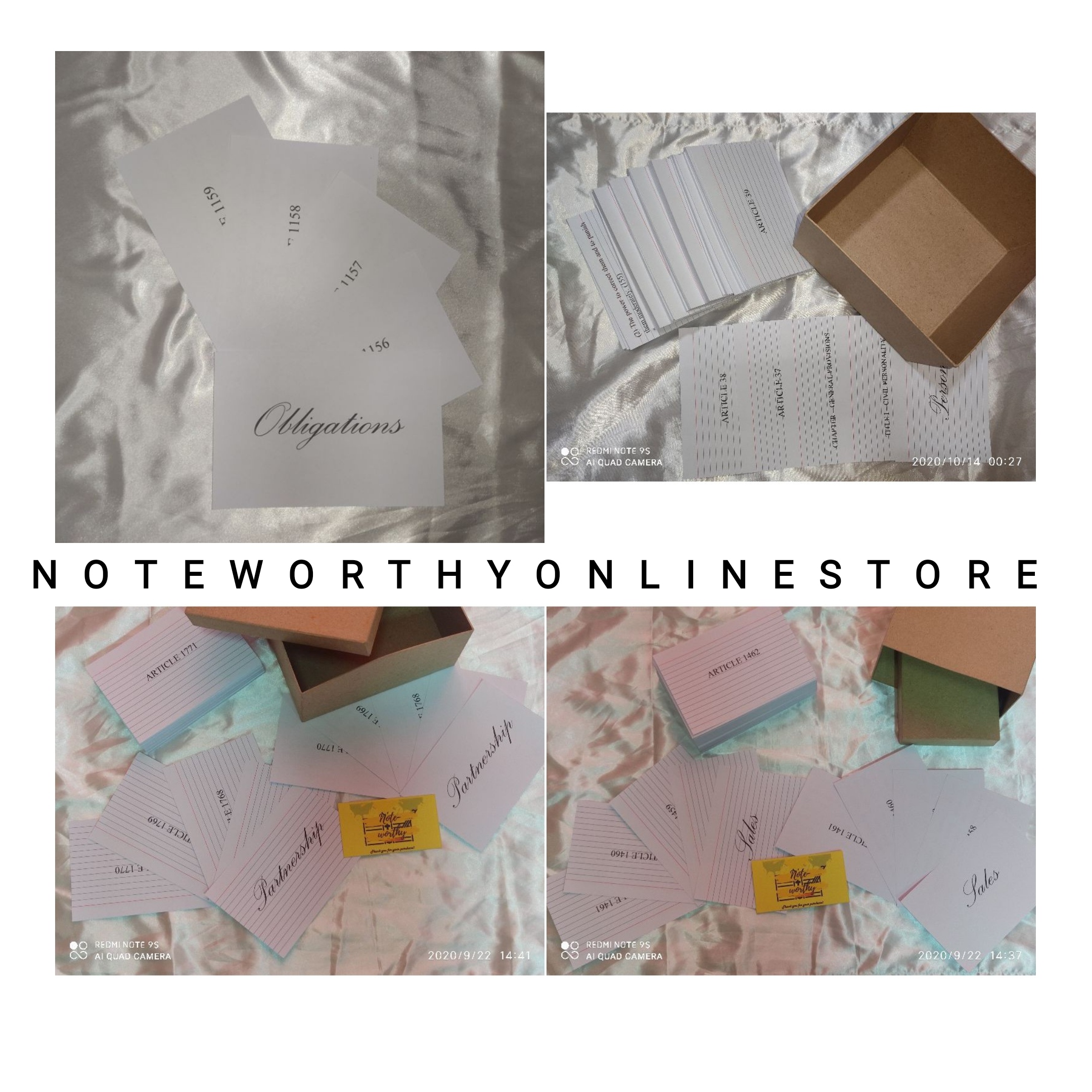 CIVIL CODE CODAL FLASHCARDS Set (Full Civil Code) | Lazada PH