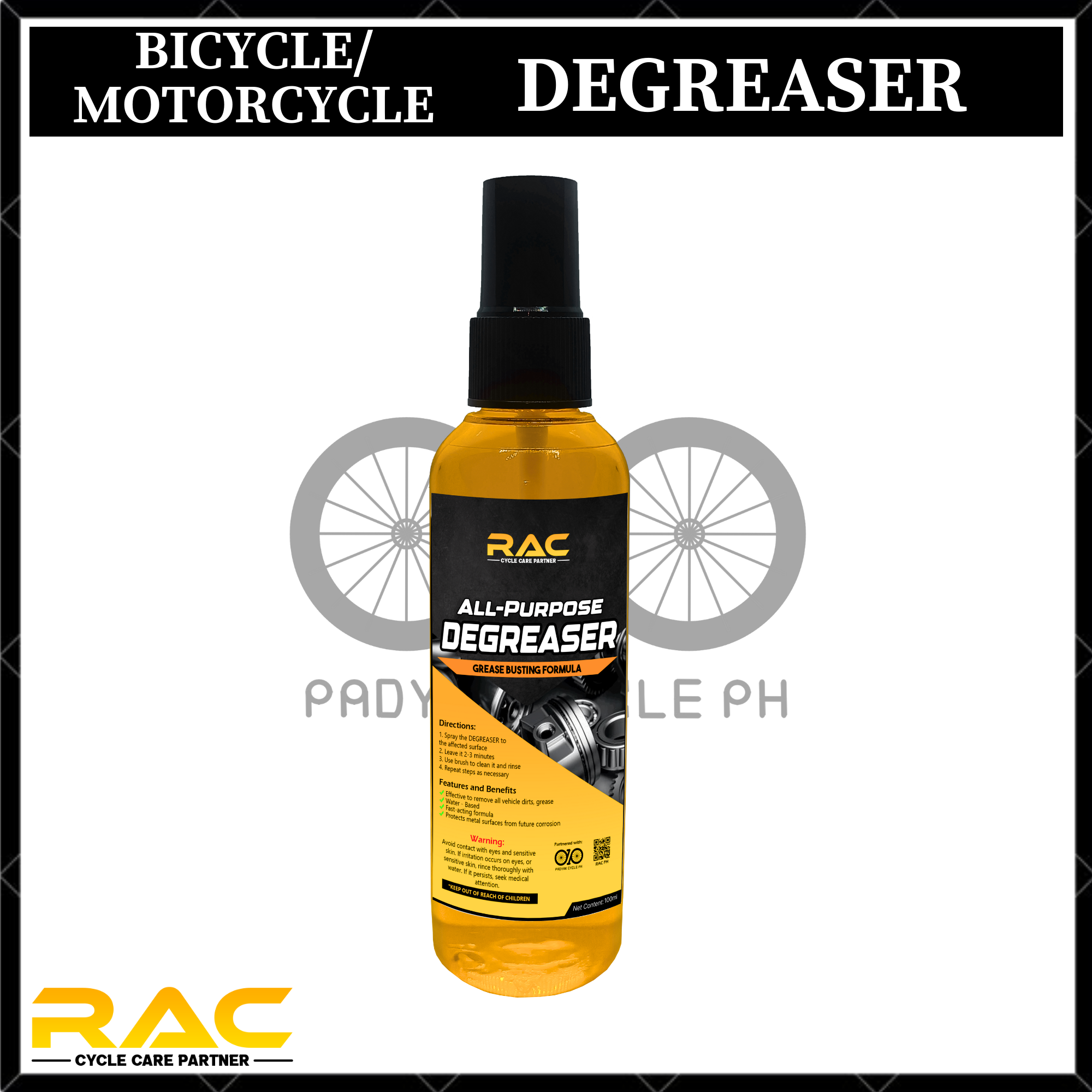 RAC 100ml All-Purpose Degreaser | Lazada PH