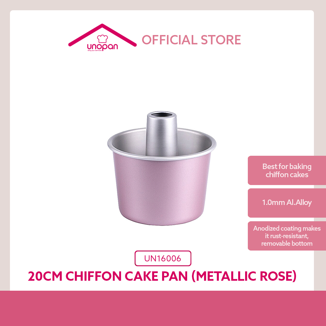 Unopan 20cm Chiffon Cake Pan (Metallic Rose) (UN16006) | Lazada PH