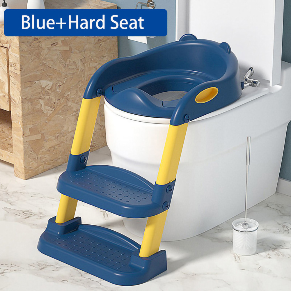 Stair Type Toilet Children Potty Training Seat Stool Ladder Folding ...