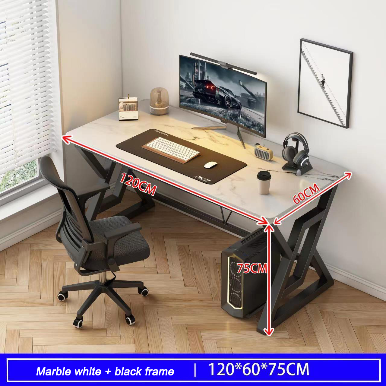 Simple desk bedroom computer desk desktop desk worktable writing desk ...