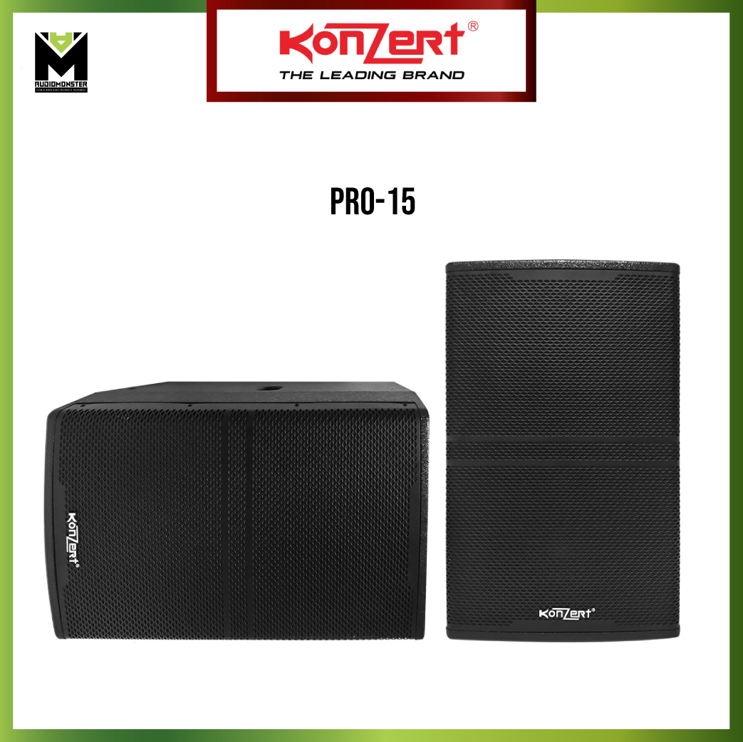 Konzert PRO-15 Professional 15 inch 2 Way Loudspeaker 1000W (1 PC ...