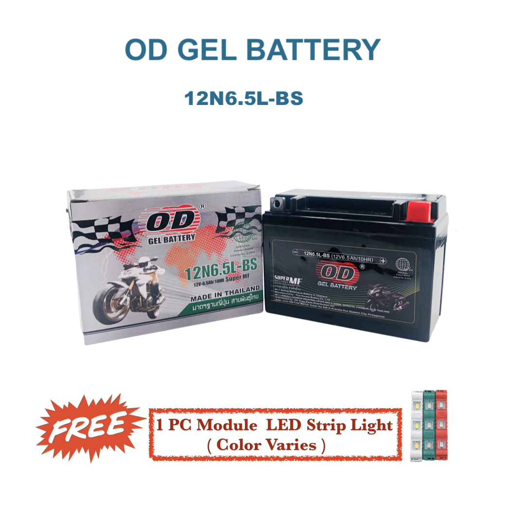 High Quality OD Battery 12N5L-BS / YTX4L-BS / YB3L-BS / 12N6.5L / YTX7A ...