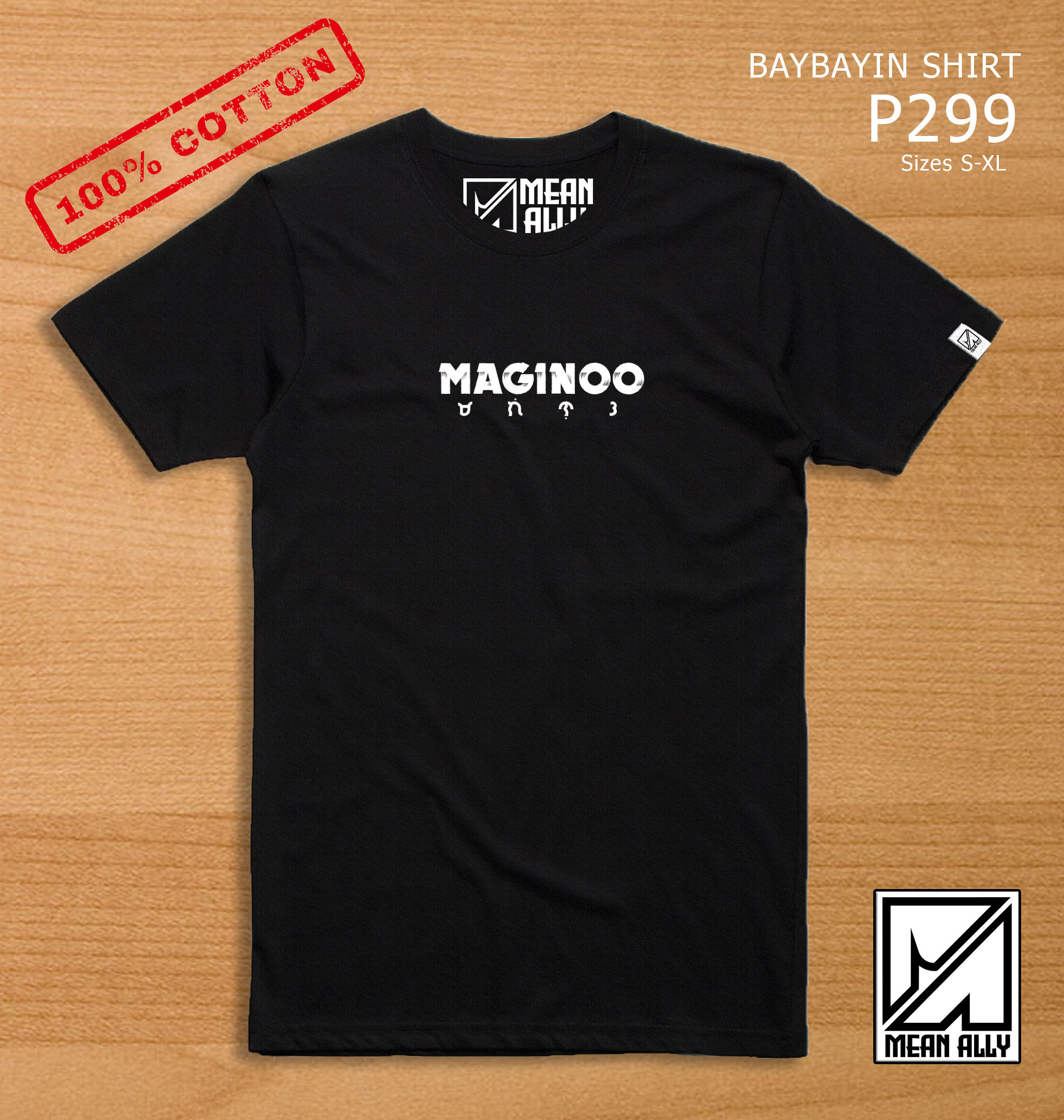 Maginoo Baybayin Shirt Black Mean Ally Clothing | Lazada PH