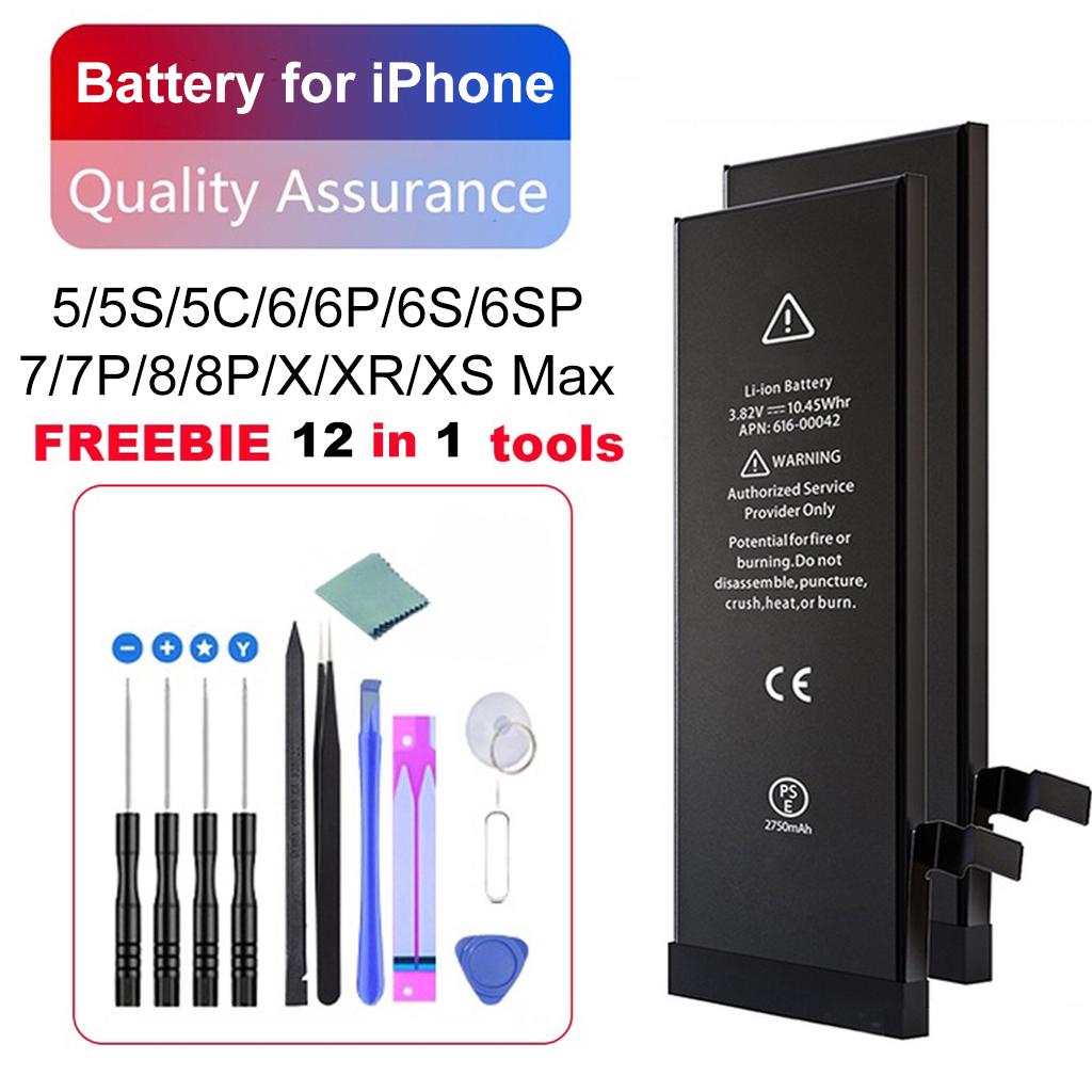 high quality Battery For iPhone 5/5S/6/6P/6S/6SP/7/7P/8/8P/Xs Max li ...