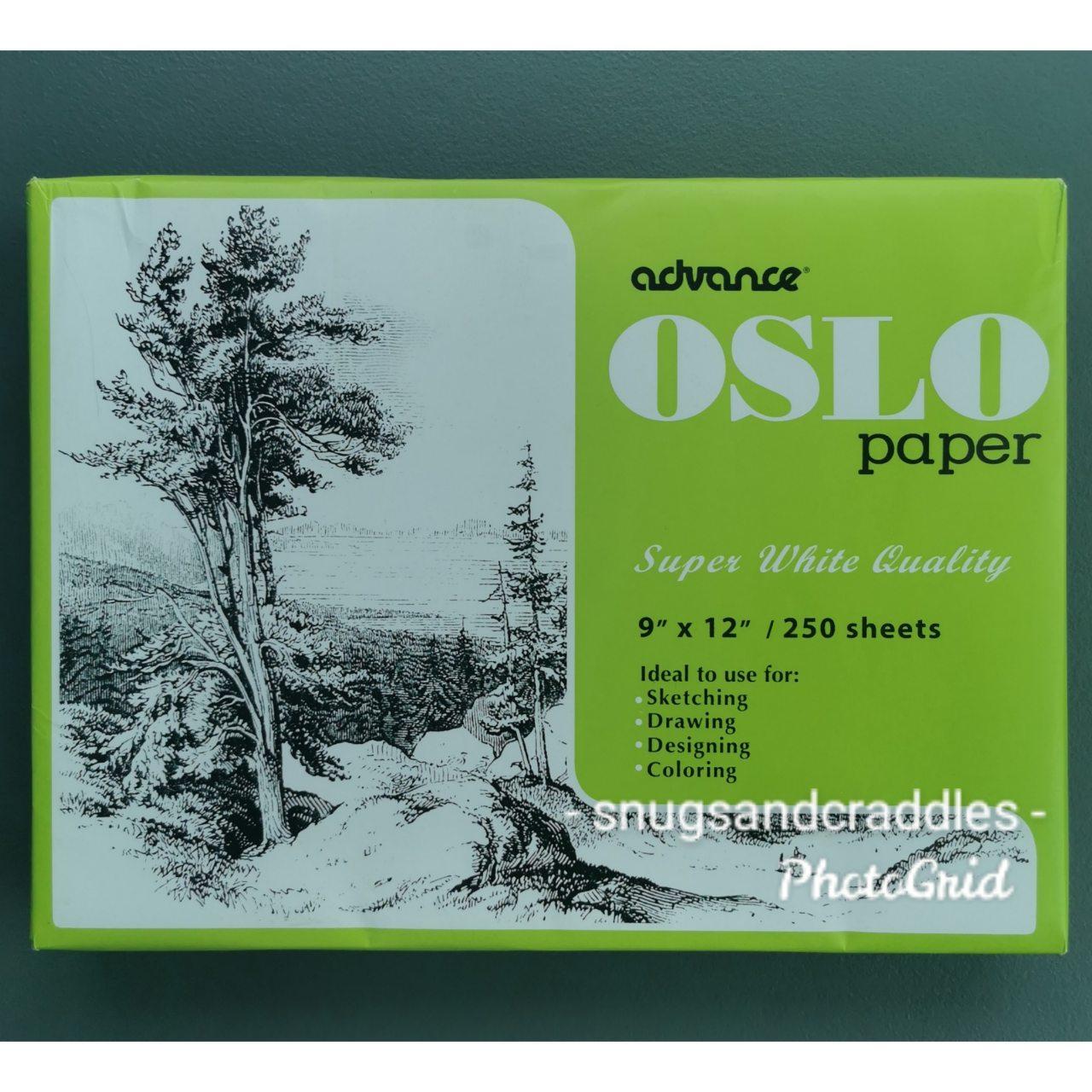 Advance Oslo Paper 9 x 12 100 GSM 1 ream 250 sheets | Lazada PH