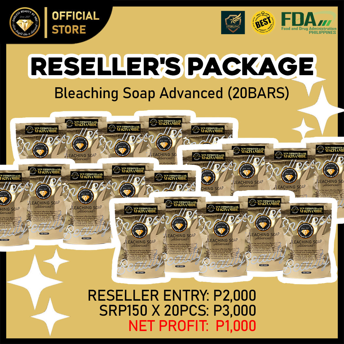 Reseller package Endless Beauty Soaps Bleaching soap Advanced Ultimate ...