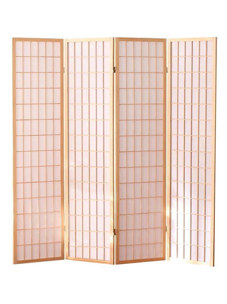 AceMall Japanese Screen Partition Folding Mobile Living Room Divider ...