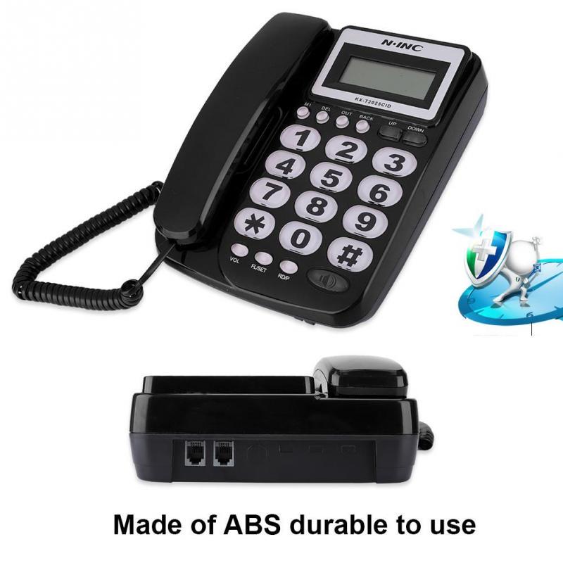 CBW KX-T2025CID Desktop Corded Landline Telephone With Caller ID Display With Speakerphone for ...