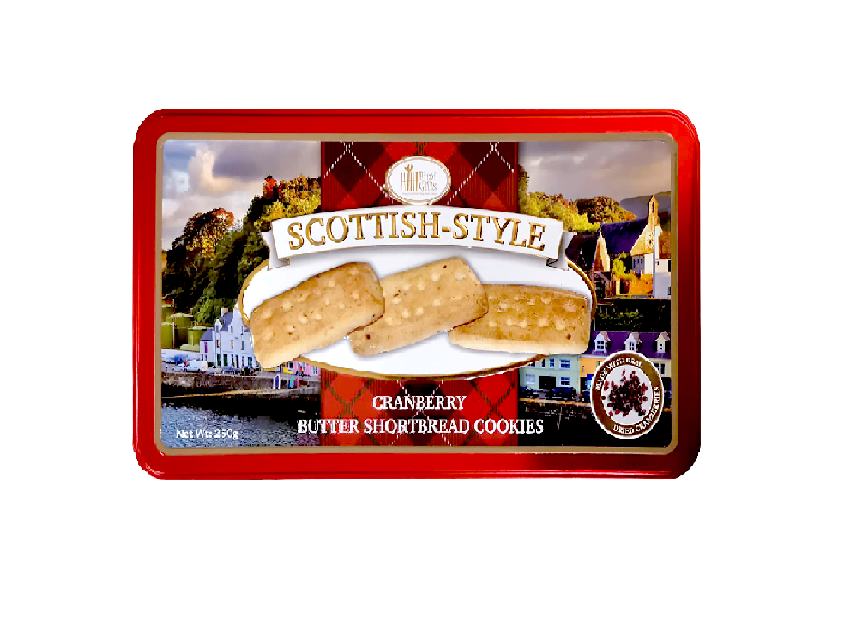 Rimi Gifts Scottish-Style Cranberry Butter Shortbread Cookies 250g ...