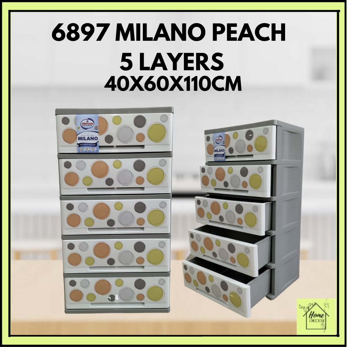 MILANO PEACH 5 LAYER / LAGAYAN NG DAMIT/ ELEGANT DESIGN CABINET ...