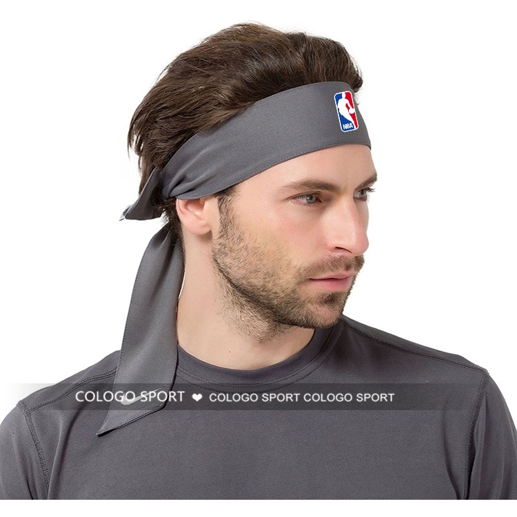 Basketball sports turban Lace-up tennis headband Sweat guide Sweat ...