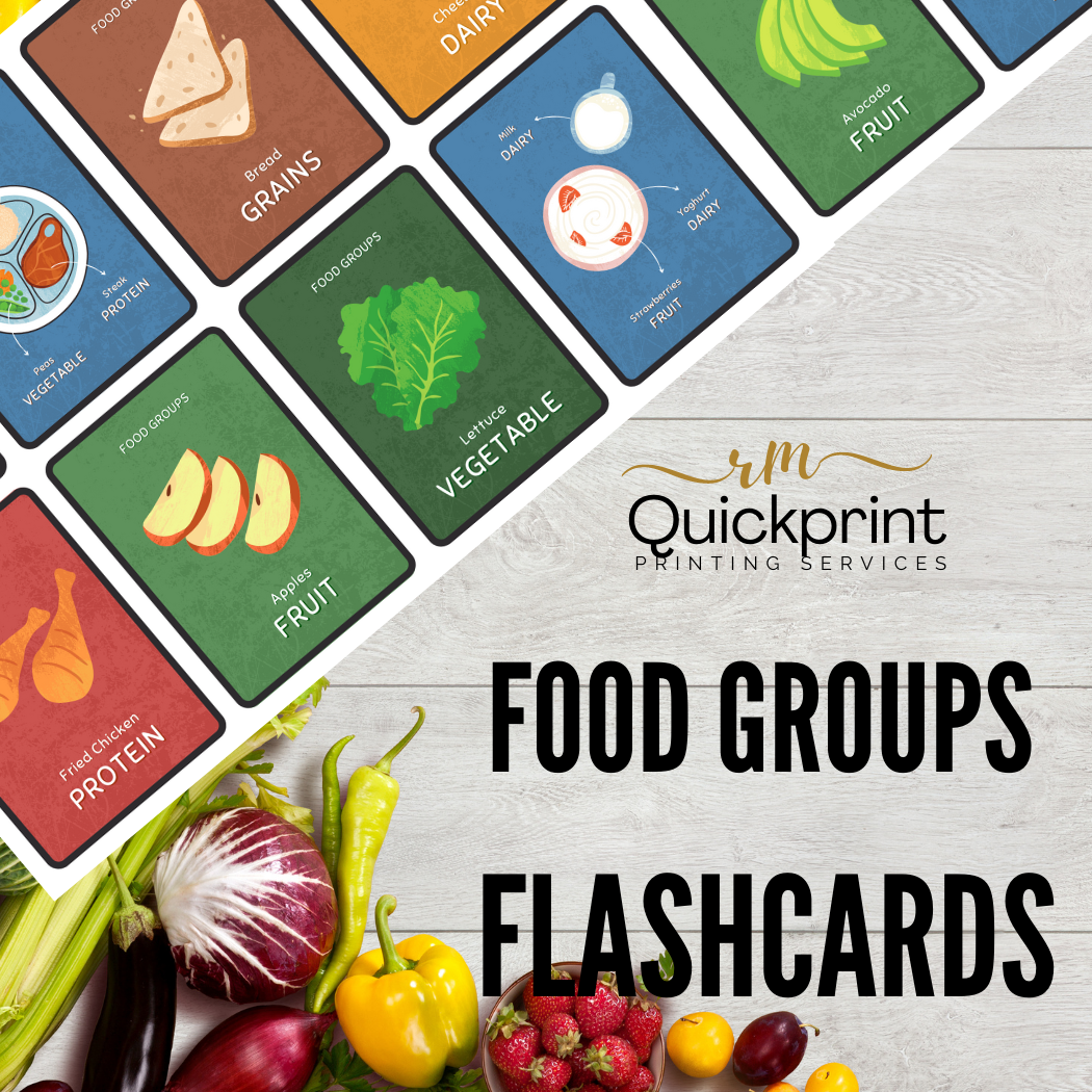 Food groups Flashcards | Laminated 2x3 size | 250mic | High Quality ...