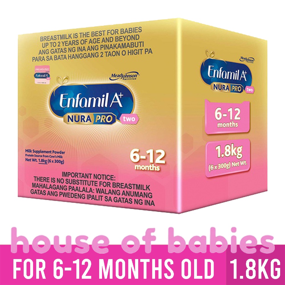 Enfamil A+ Two NuraPro 1.8kg 6-12 Months Old Milk Supplement | Lazada PH