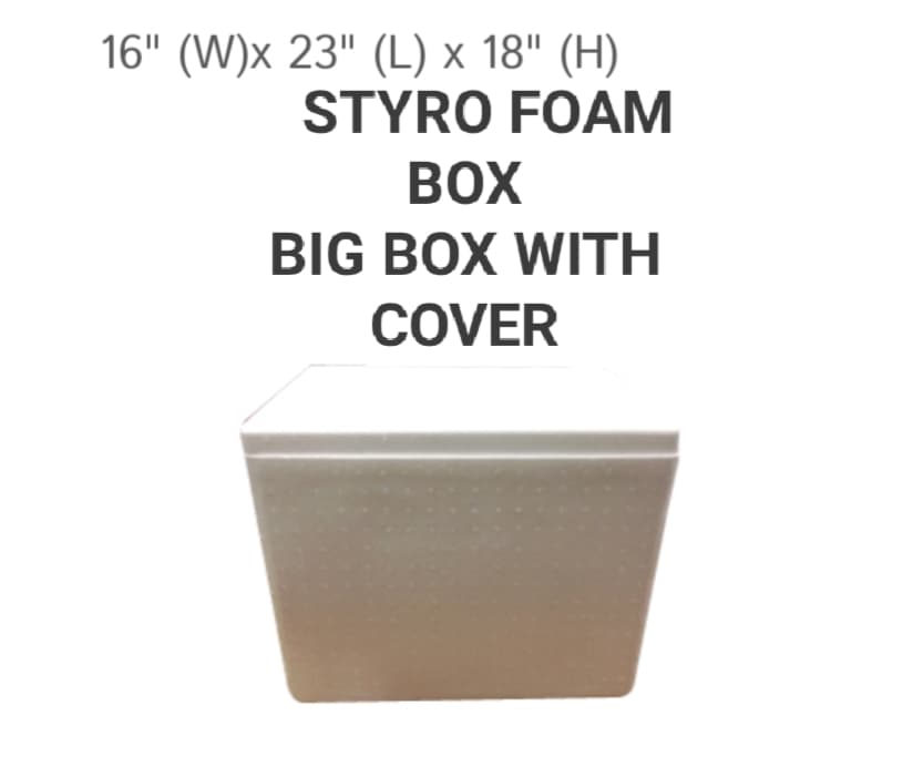 STYRO BIG BOX WITH COVER / STYROFOAM / STORAGE / COOLER | Lazada PH