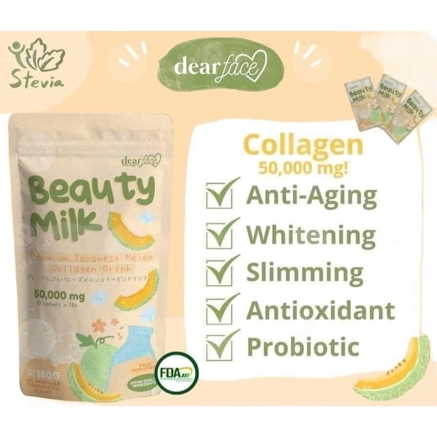 COD DEAR FACE Melon Flavor COLLAGEN DRINK Booster | Lazada PH