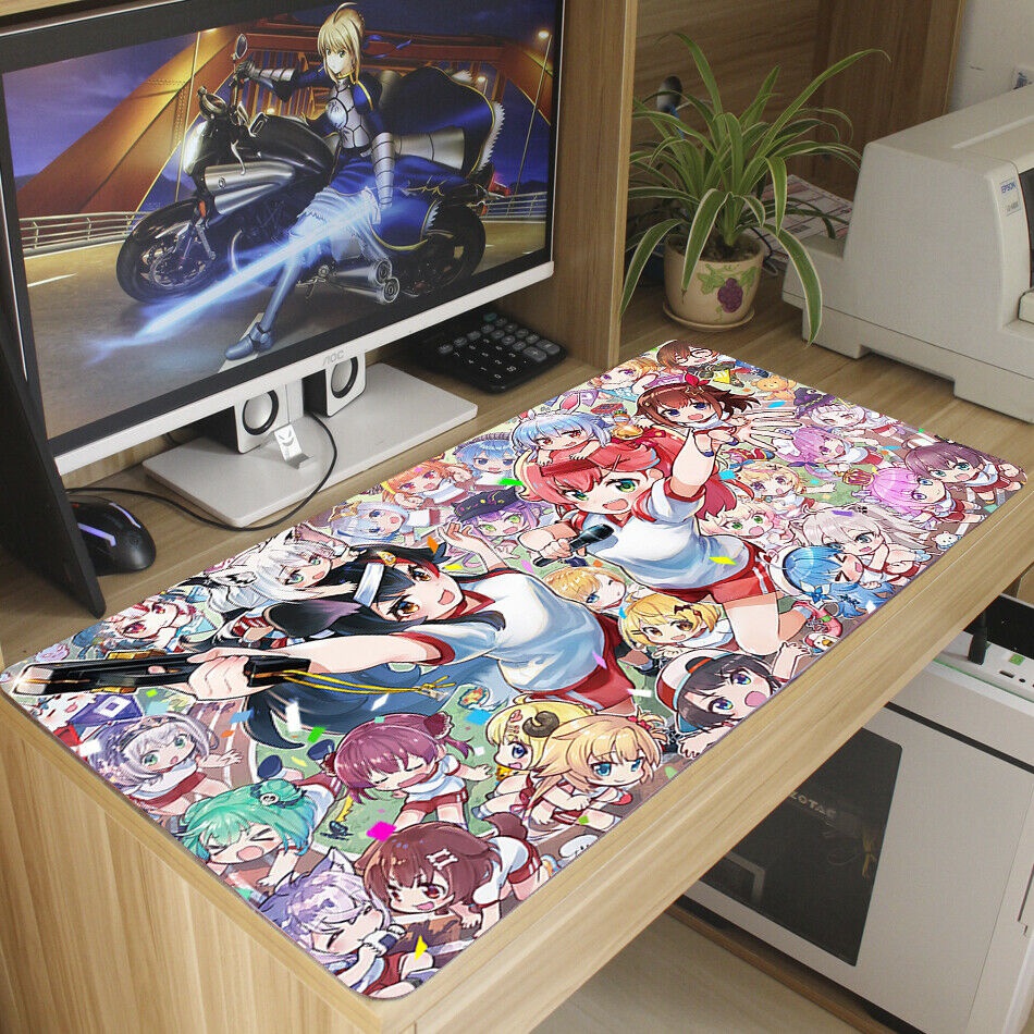 Hololive Computer Mousemat Cosplay Otaku New Anime Mouse Pad Large Play ...