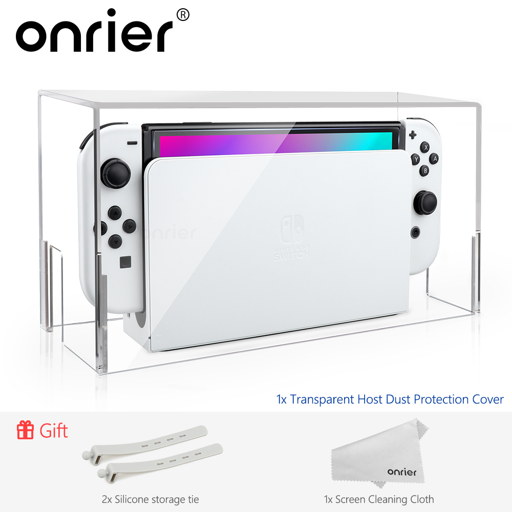 2022Onrier Transparent Host Cover for Nintendo Switch OLED Clear ...