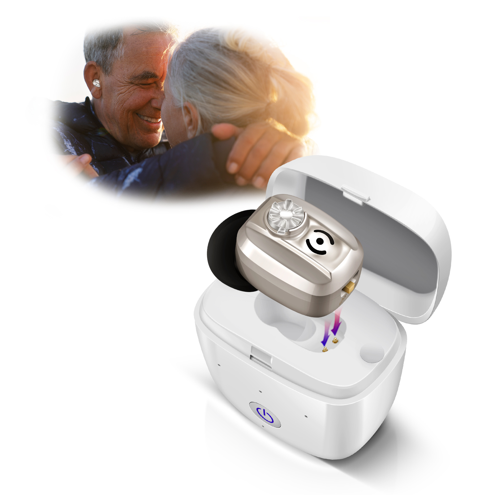 Britzgo Hearing Aids Automatic Noise Reduction Fast Charging Light ...