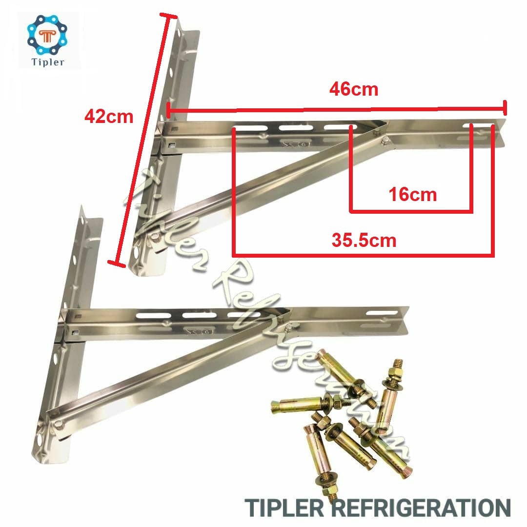 Split Type Aircon Bracket 1hp-1.5hp (stainless) with 6 Concrete Bolts ...