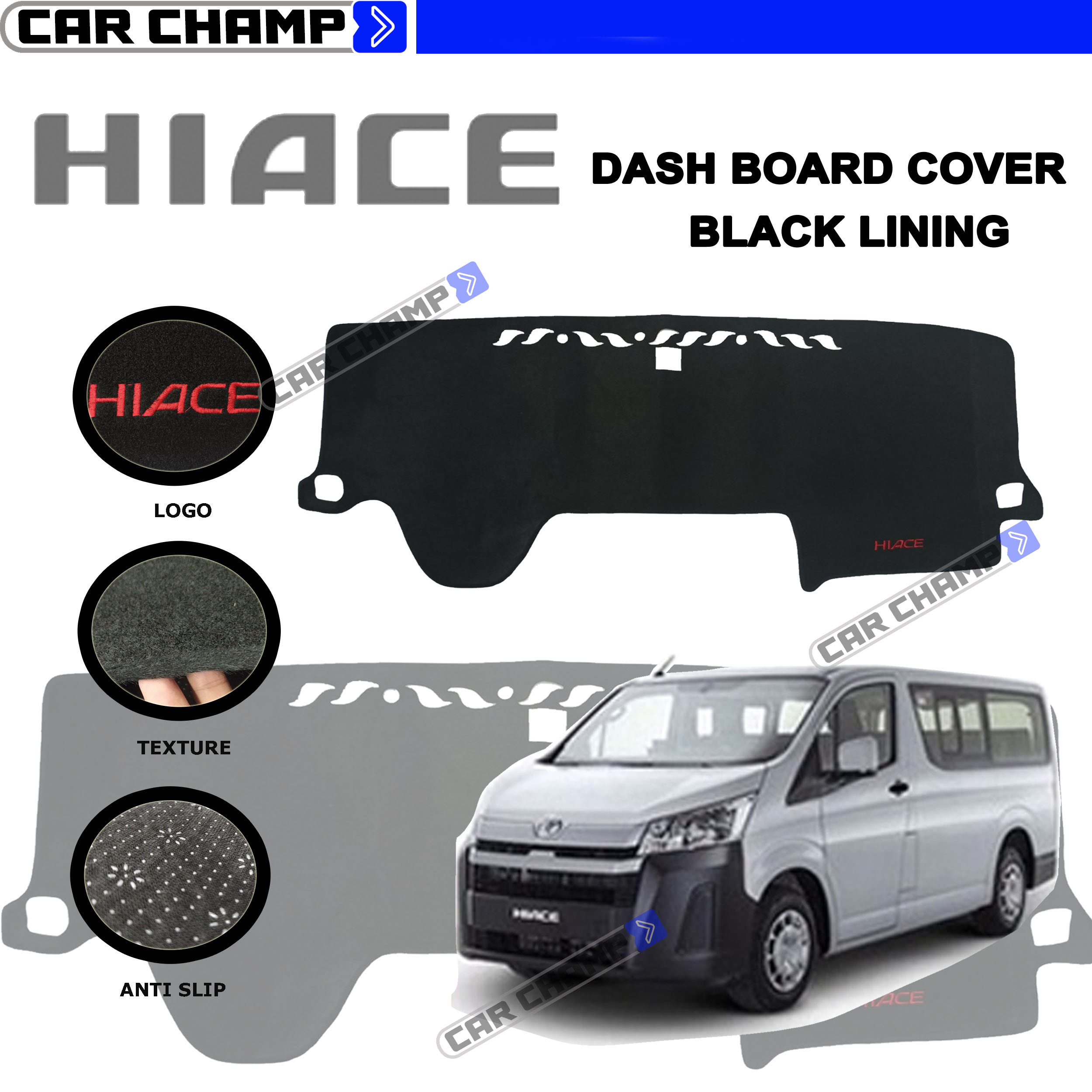 Dashboard Cover for Hiace GL- Grandia 2019-2022 Dash board Cover High ...