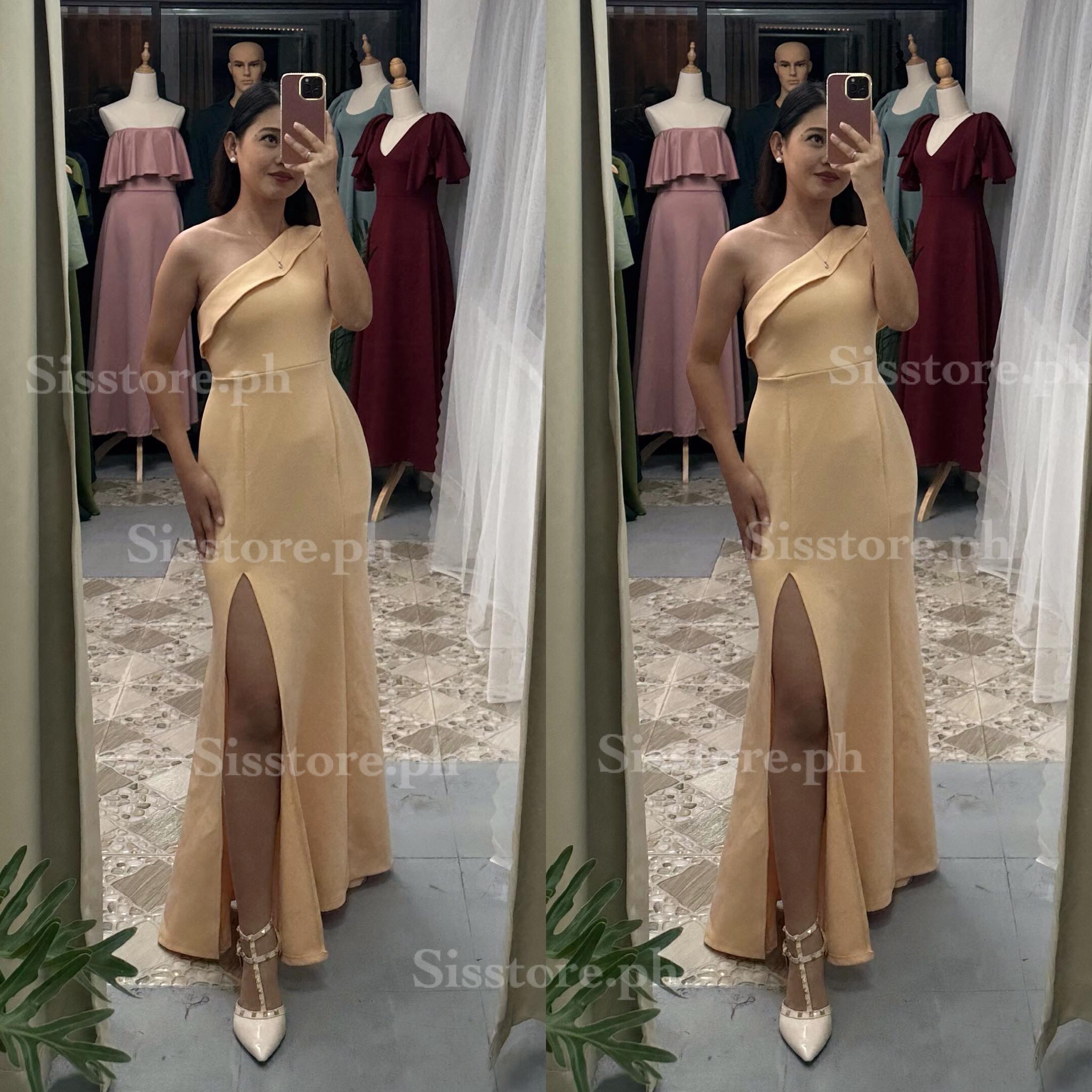 Raya One-sided Style Dress Neoprene Spandex | Lazada PH