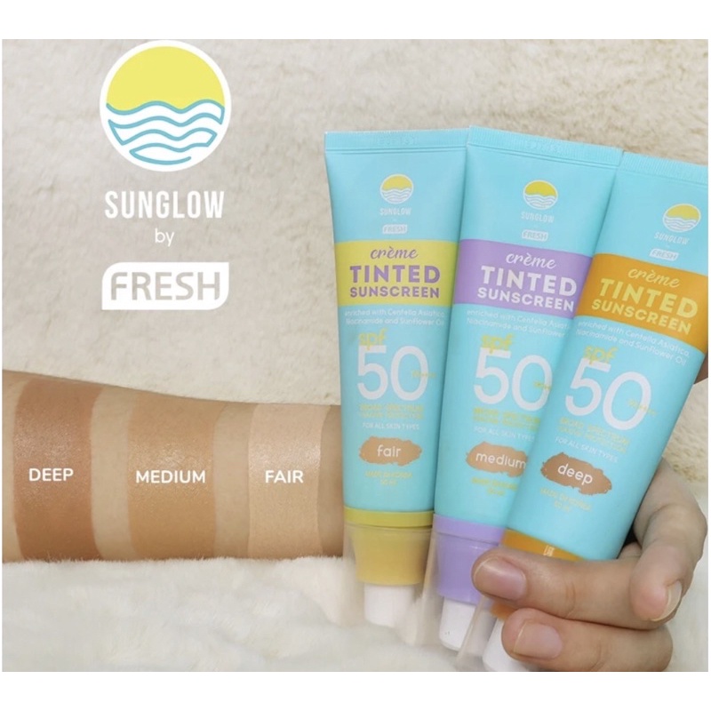 【bBrkojw0】Sunscreen Brand New Auth Sunglow By Fresh Creme Tinted ...