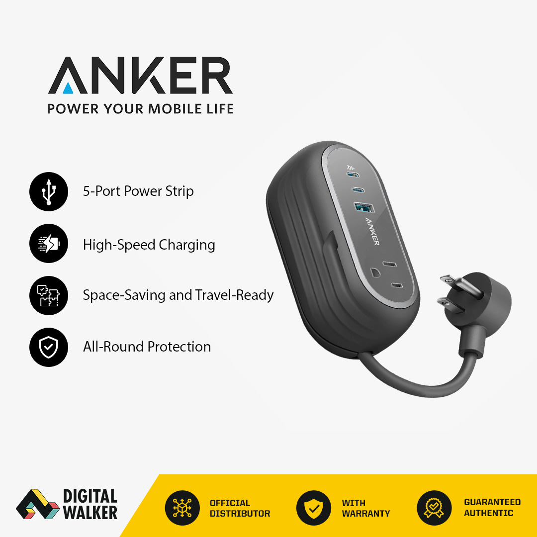 [Digital Walker] Anker 615 USB Power Strip Ganprime 65W | Lazada PH