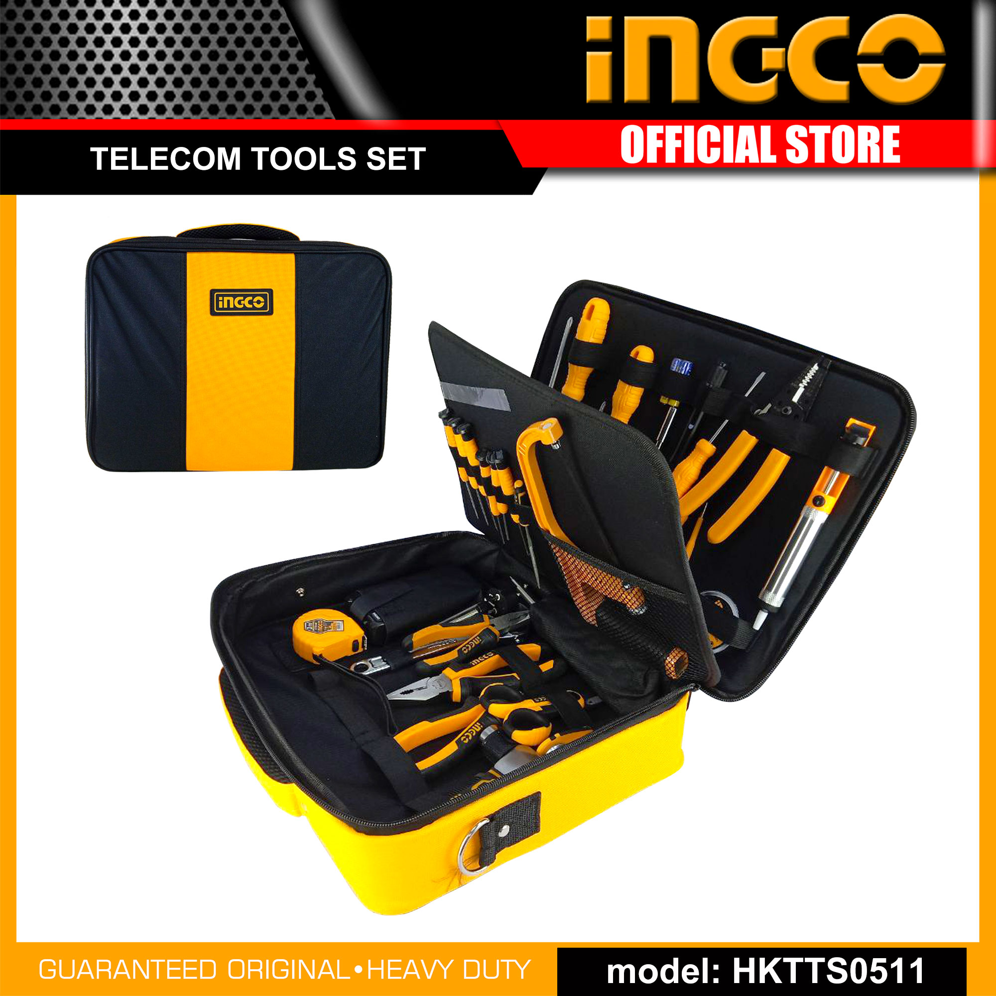 INGCO 51PCS Telecom Tools Set with Bag HKTTS0511 IHT | Lazada PH