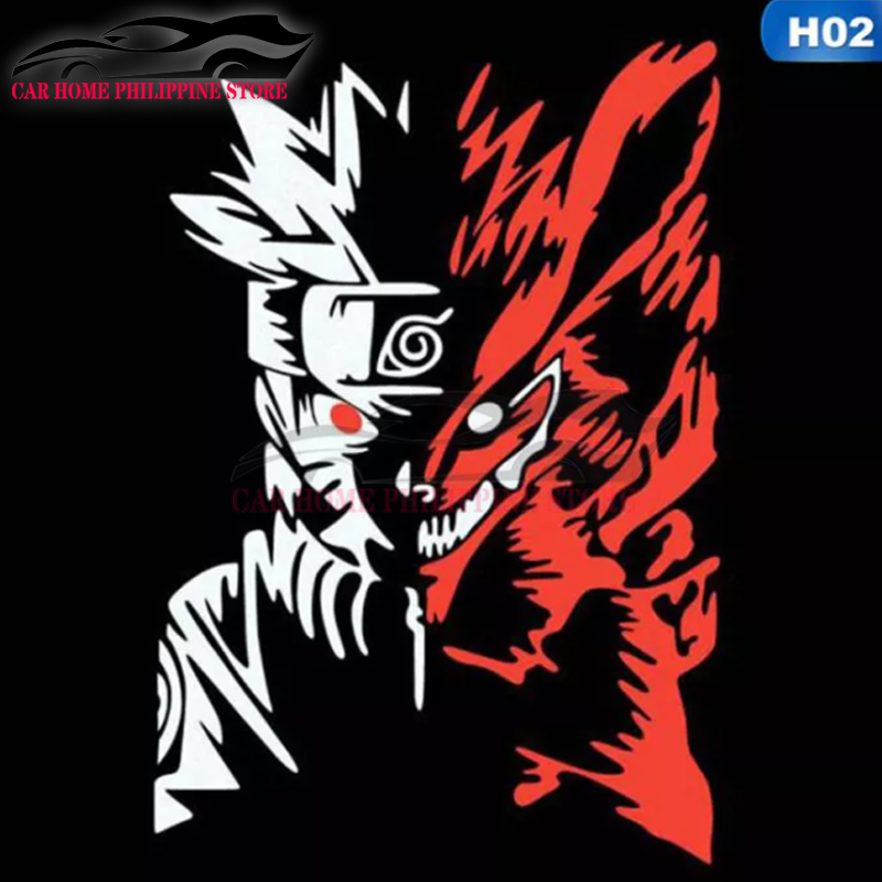 Car home Naruto Uzumaki Sasuke Uchiha Reflective Car Sticker | Lazada PH