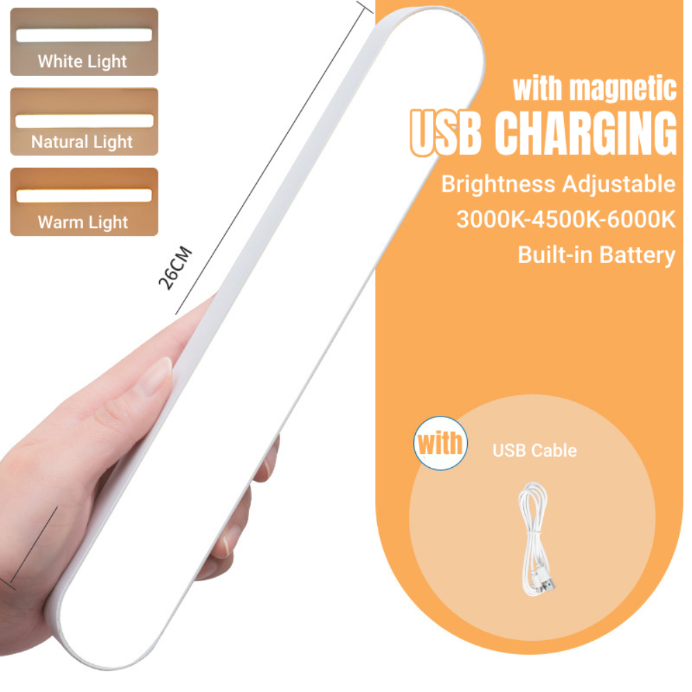 Magnetic Led Remote Control Reading Lights Desk Lamp USB Charging Night ...