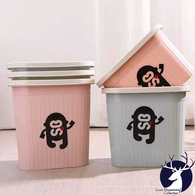CUTE TRASH CAN GARBAGE AND RECYCLING BINS CANDY COLOR 10L / 14L / 16L ...