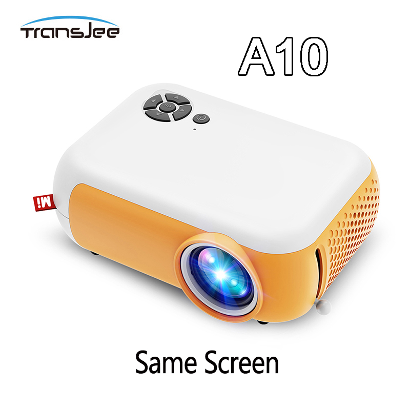 TRANSJEE A10 Mini Projector HD 1080P Portable Outdoor Home Theater ...